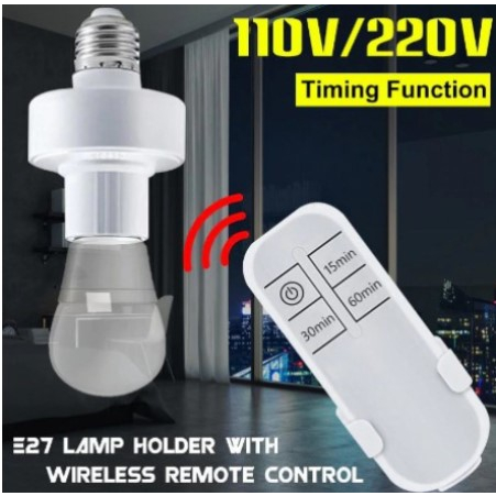 Jual ( CLS ) Fitting Lampu Remote E27 Fitting Lampu Bohlam | Shopee ...