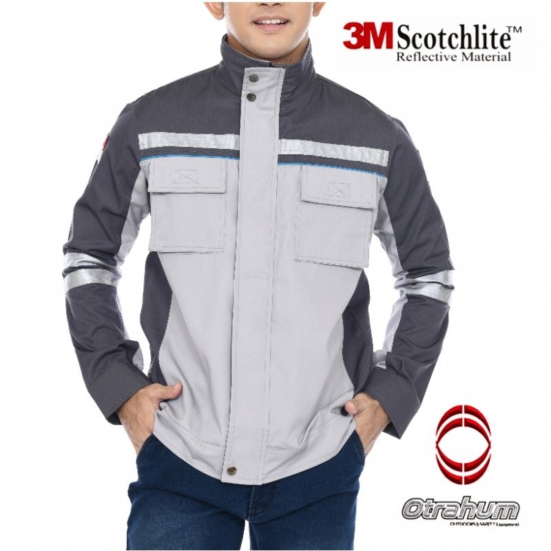 Jual OTRAHUM Jaket Wearpack Safety Model Semi Resleting Depan Front ...