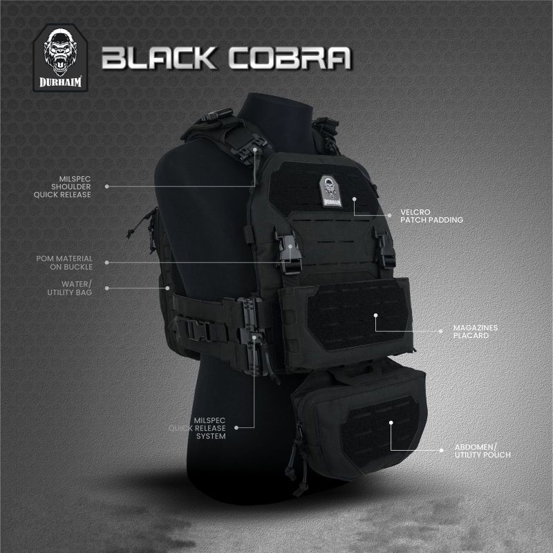 Jual PATAS - BODY VEST COBRA SERIES DURHAIM | Shopee Indonesia