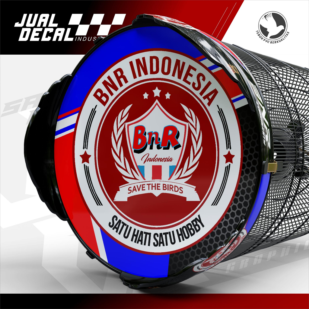 Jual Stiker Sangkar Murai BNR Community Indonesia Decal Tebok Kandang ...