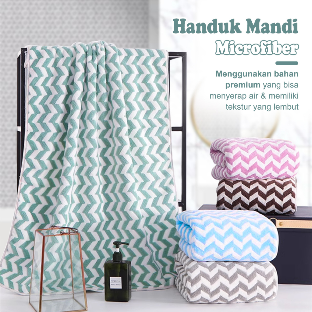 Jual Hydrociety - Handuk Mandi Premium Microfiber Lembut 70x140cm Daya ...