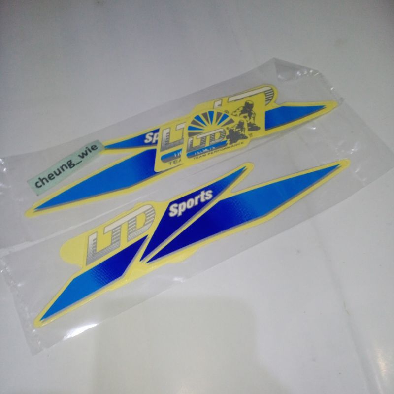 Jual sticker /stiker lis helm LTD Sports biru Full | Shopee Indonesia