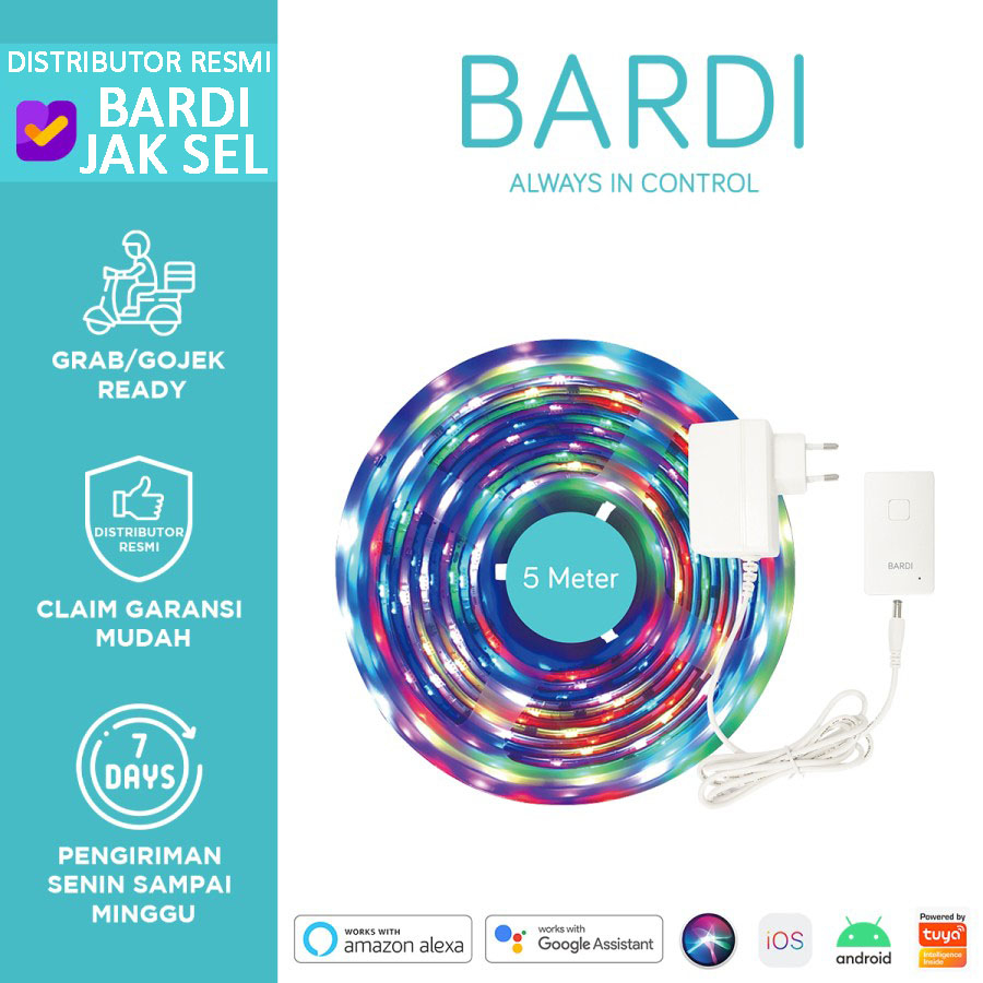 Jual BARDI LED Flowing Strip 5M with Adaptor - Lampu LED Strip | Shopee ...