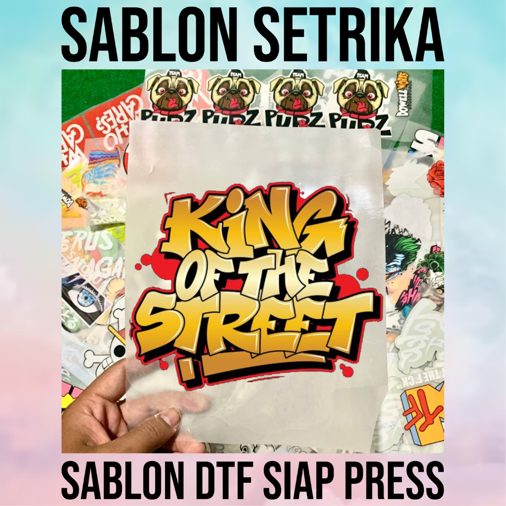 Jual STIKER DTF SABLON SETRIKA TEMA FONT STREET QUOTE PRINTING, SABLON ...