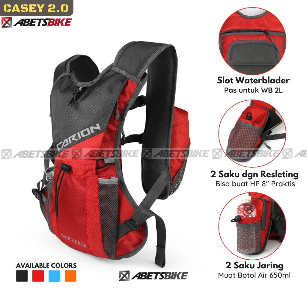 Jual Tas Ransel Sepeda Gunung MTB Hydropack Carion bisa untuk Aktivitas Cocok untuk Trail ...