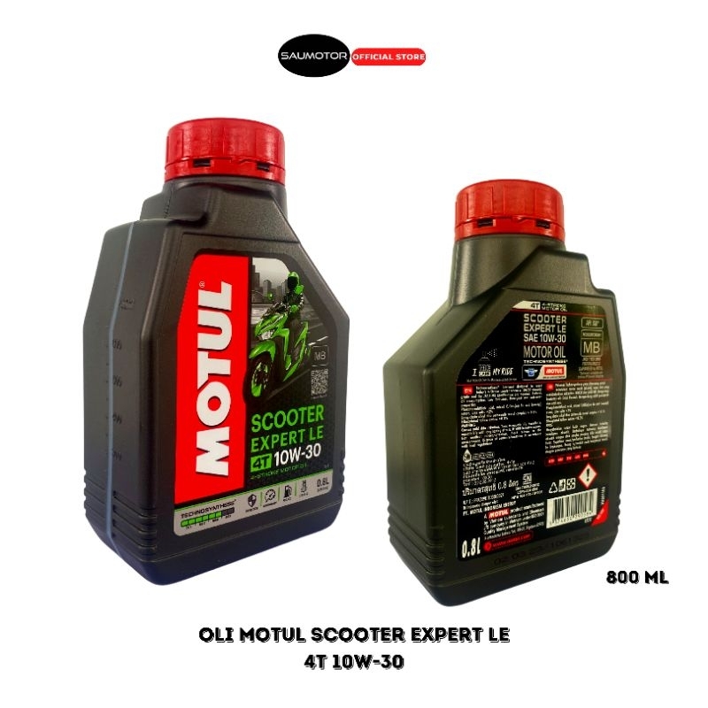 Jual MOTUL Oil Scooter EXPERT LE 10W 30 Oli Motul matic 800 ml | Shopee ...