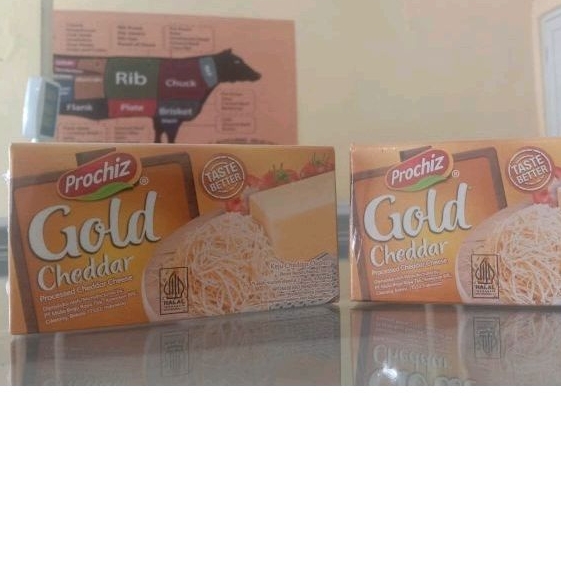 Jual prochiz cheedar gold cheese 160gr | Shopee Indonesia