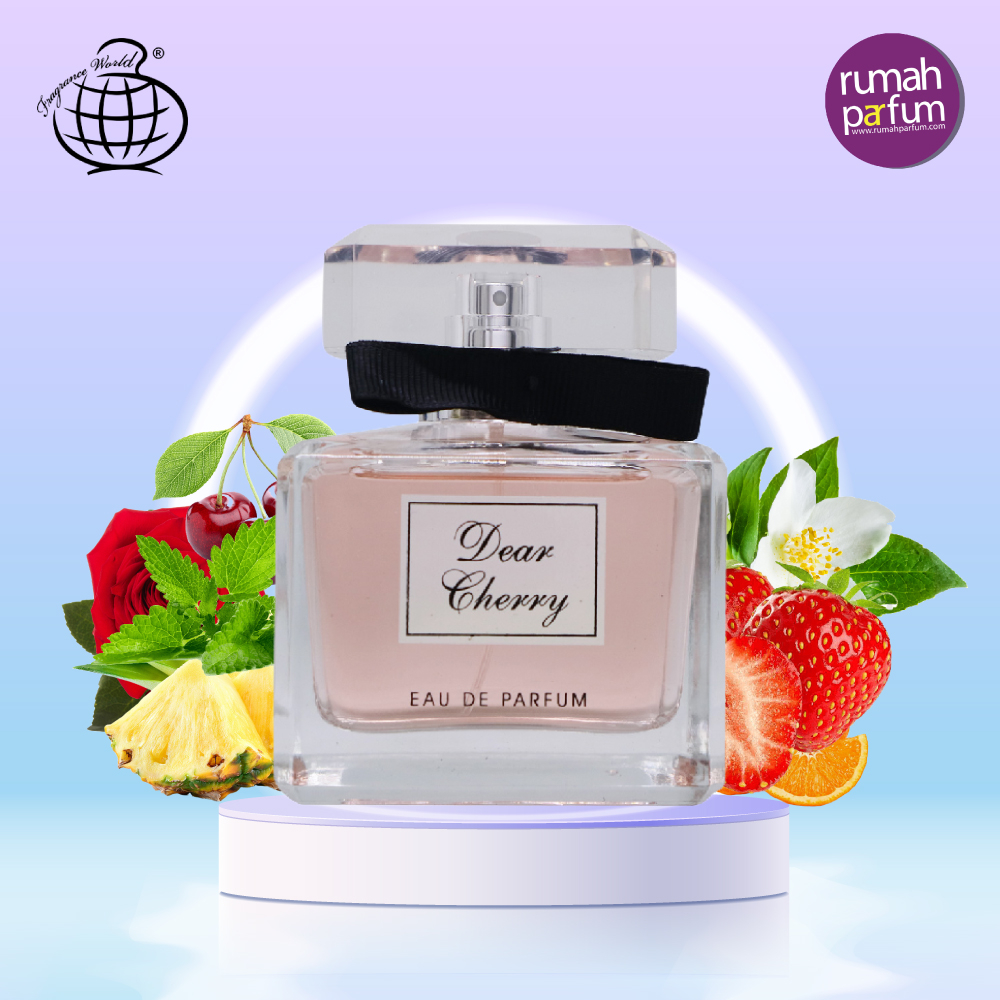 Jual Parfum Wanita Fragrance World Dear Cherry Woman (100 mL) Perfume Cewek Tahan Lama dan Wangi ...