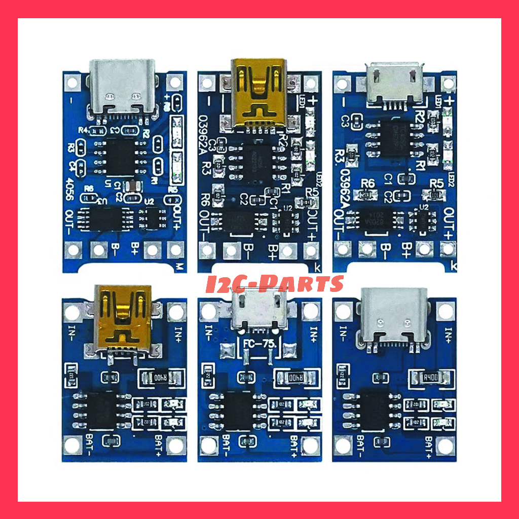 Jual TP4056 1A 5V to Lithium Battery Charging Modul Cas Baterai USB ...