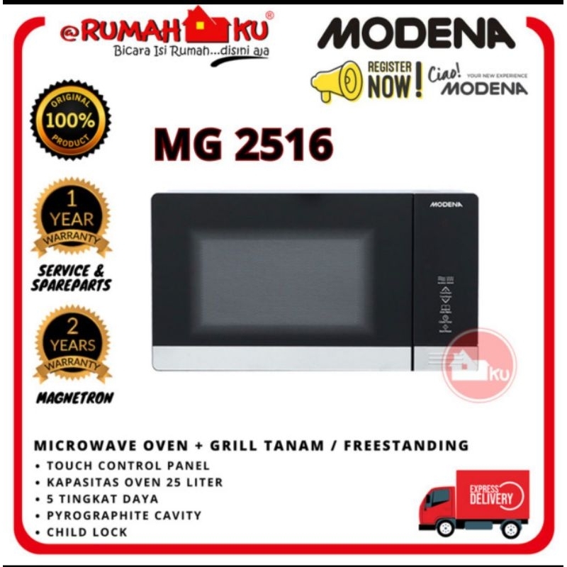 Jual MICROWAVE OVEN MODENA MG 2516 | Shopee Indonesia
