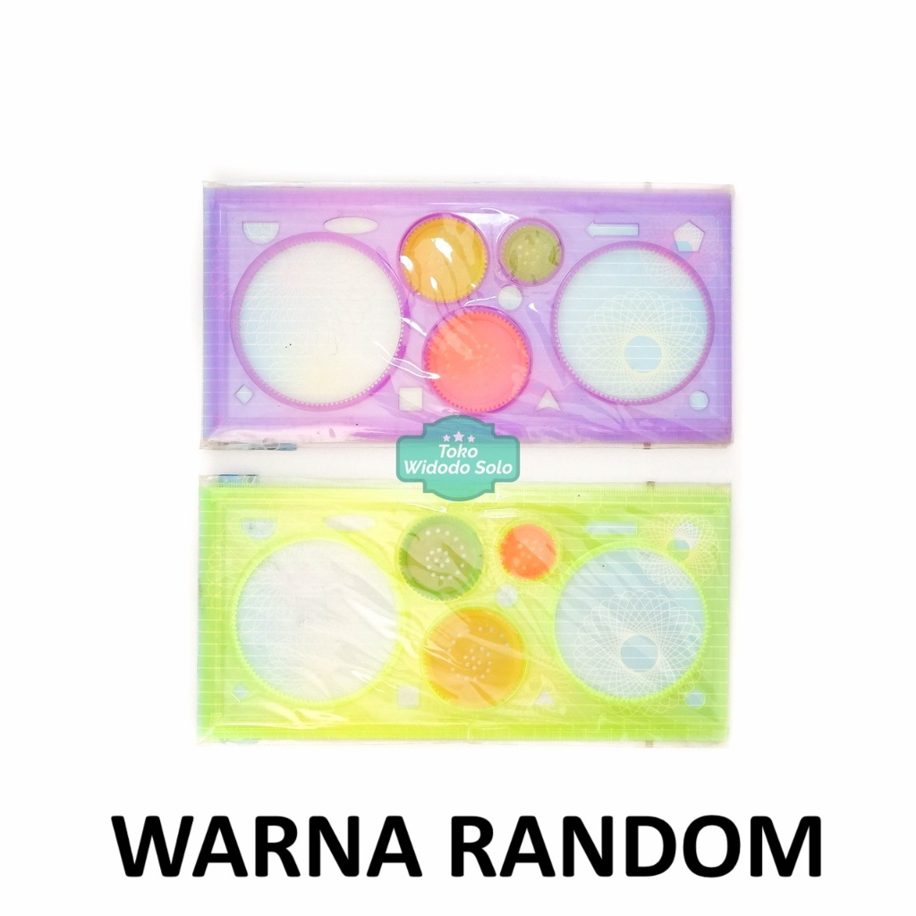 Jual Penggaris Fancy Rotary Penggaris Bunga Putar 10X20cm - 1 Set ...