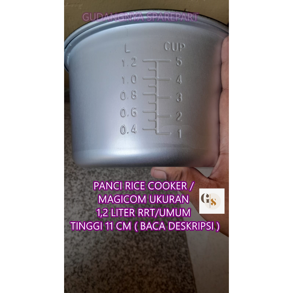 Jual PANCI RICE COOKER / MAGICOM UKURAN 1,2 LITER RRT/UMUM TINGGI 11 CM ...