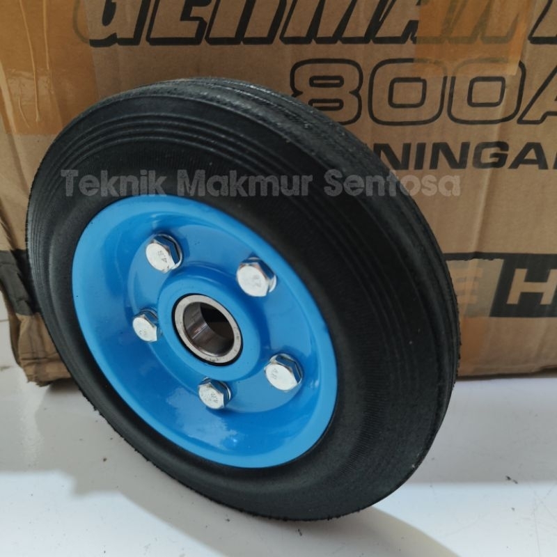 Jual Roda Troly Fukuda 6" / 8" Roda Karet Trolley Troli 6 - 8 Inch ...
