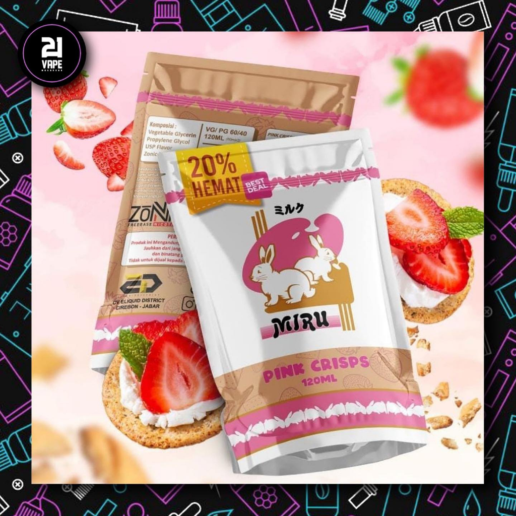 Jual MIRU PINK CRISPS ( isi2pcs/ bisa beli 1 pcs) | Shopee Indonesia