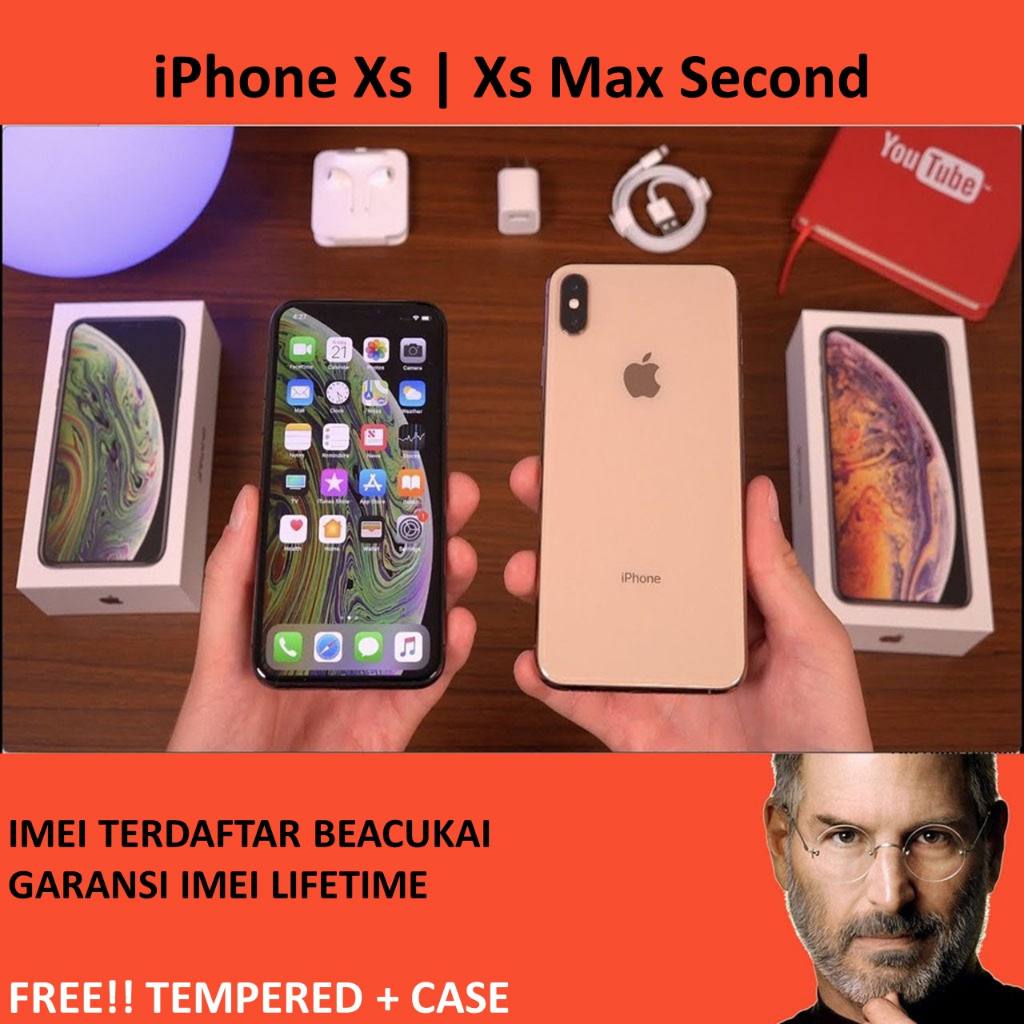 Jual iPhone XS | XS Max 64GB 256GB 512GB Bekas Fullset Second Original ...
