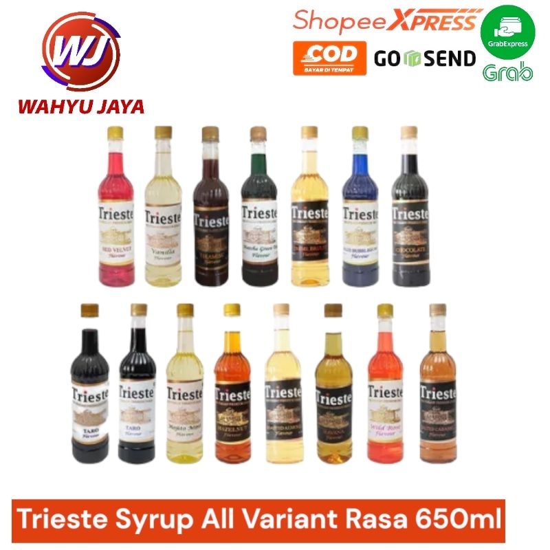 Jual Trieste Syrup 650ml All Variant Rasa | Shopee Indonesia