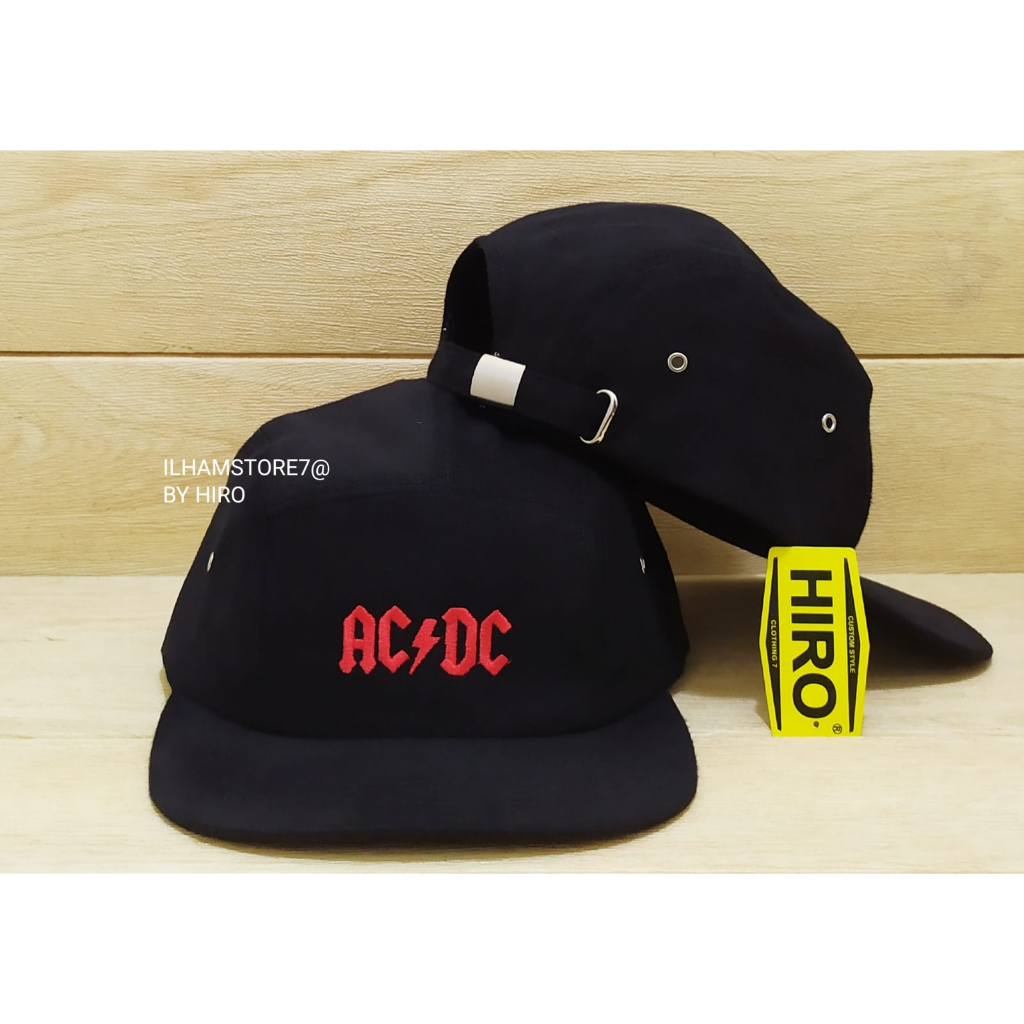 Jual [COD]Topi Snapback Bordir Lima Panel New Model/Topi ACDC/Topi ...