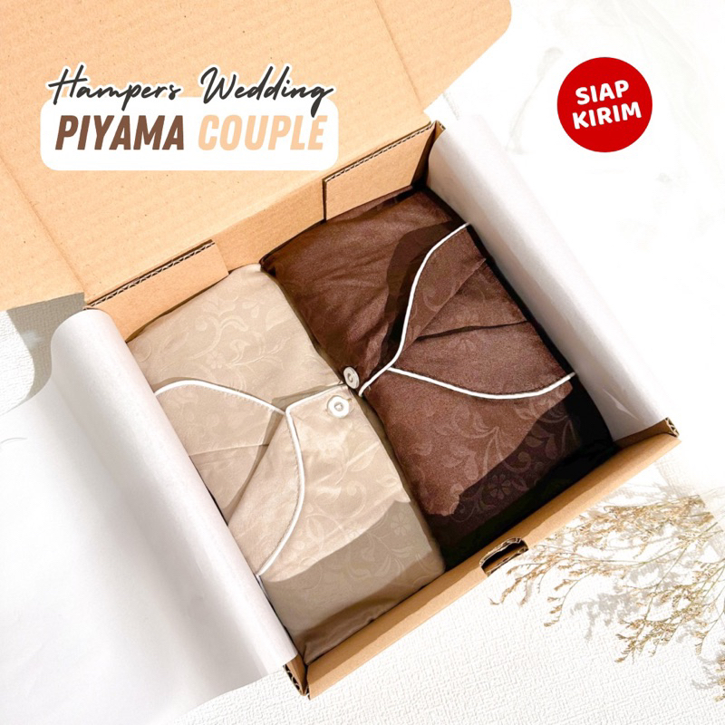 Jual Hampers Wedding Piyama Couple Set | Kado Pernikahan Hadiah ...