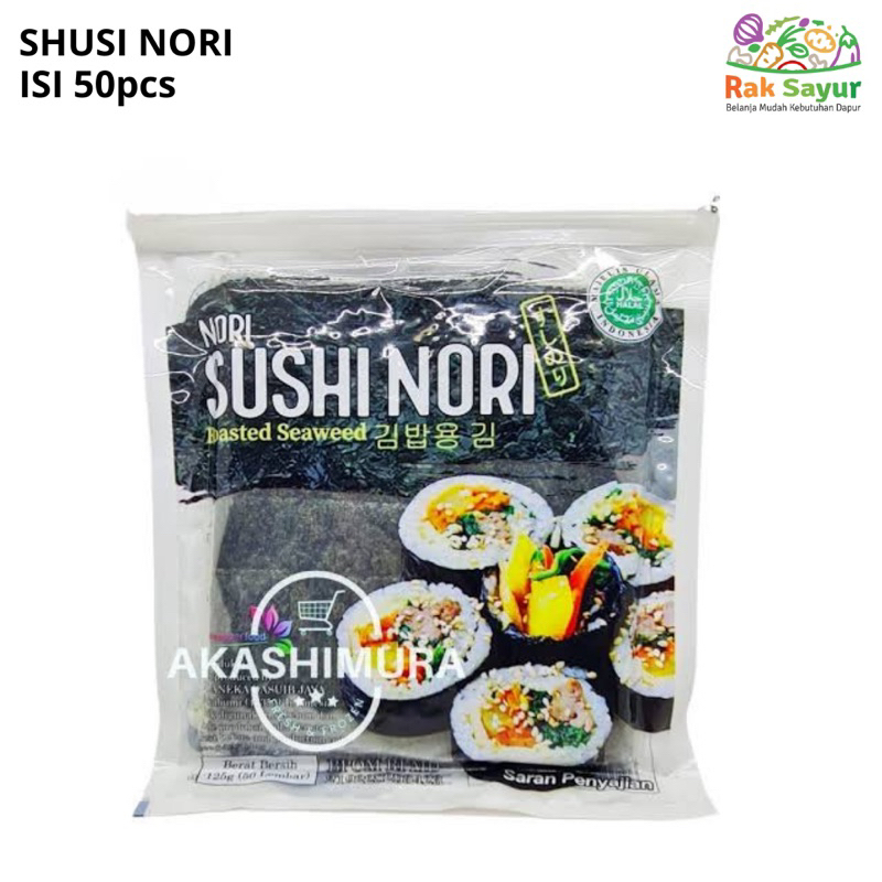 Jual Shusi Nori isi 50 lembar pcs Rak Sayur Belanja Murah Online Padang | Shopee Indonesia
