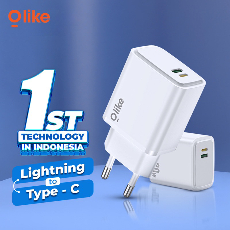 Jual Olike C402 / C402CL Kepala Charger 20W TYPE-C to LIGHTNING FAST ...