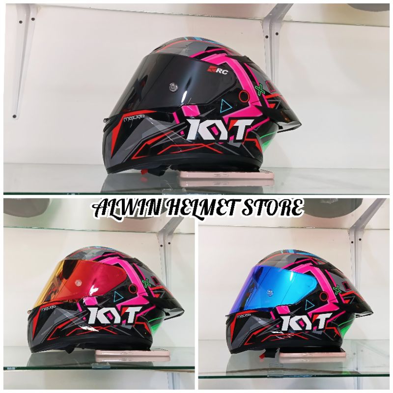 Jual HELM KYT TT COURSE RATTHAPARK PLAY. HELM KYT TTC PAKET GANTENG | Shopee Indonesia