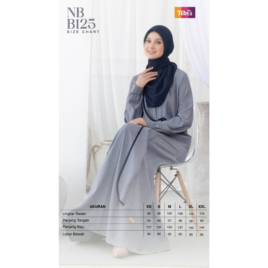 Jual GAMIS WANITA NIBRAS - NB B125 | NBRS | DEWASA | BERKUALITAS | COD ...