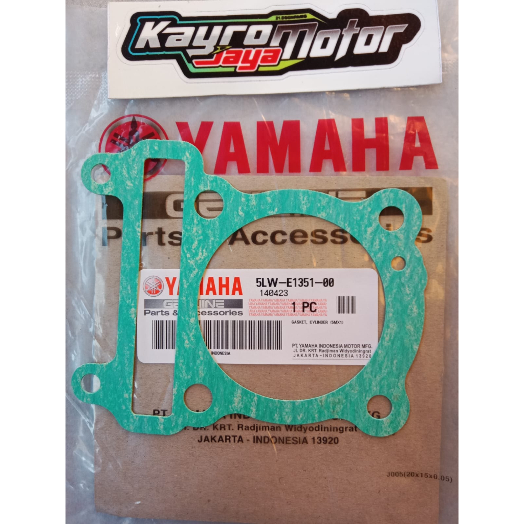 Jual paking blok bawah mio sporty smile soul fino nouvo ori ygp original yamaha perpak gasket ...