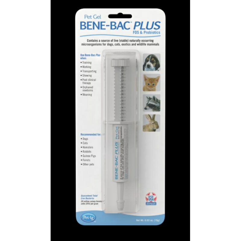 Jual Bene-Bac® Plus Pet Gel FOS Probiotic untuk Anjing Kucing Kelinci ...
