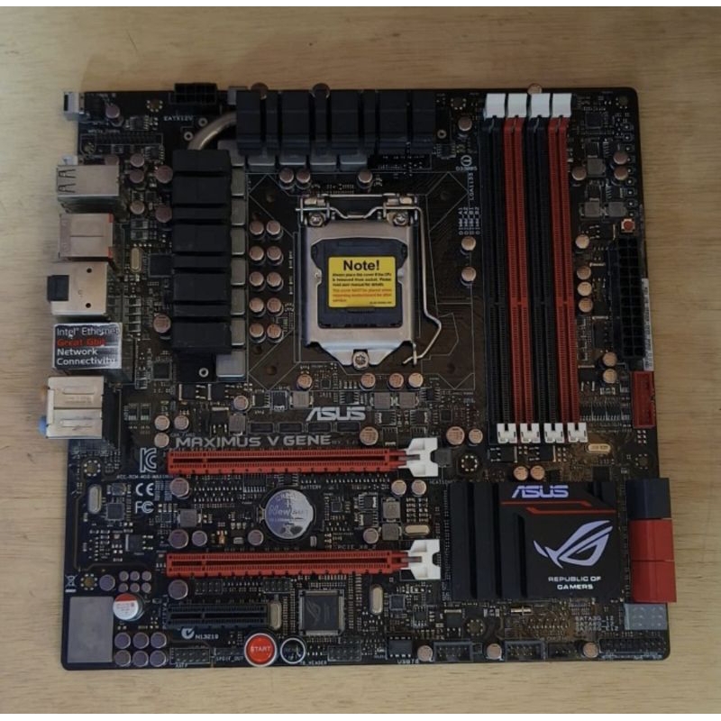 Jual MOBO/MOTHERBOAD ASUS ROG MAXIMUS V GENE CHIPSTET Z77 / LGA 1155 | Shopee Indonesia