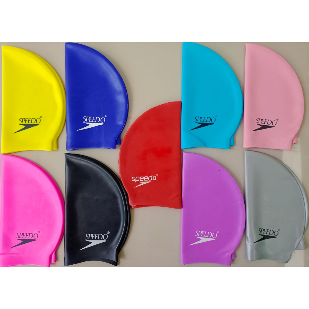 Jual Topi Renang Speedo (Silicone Swim Cap) | Shopee Indonesia