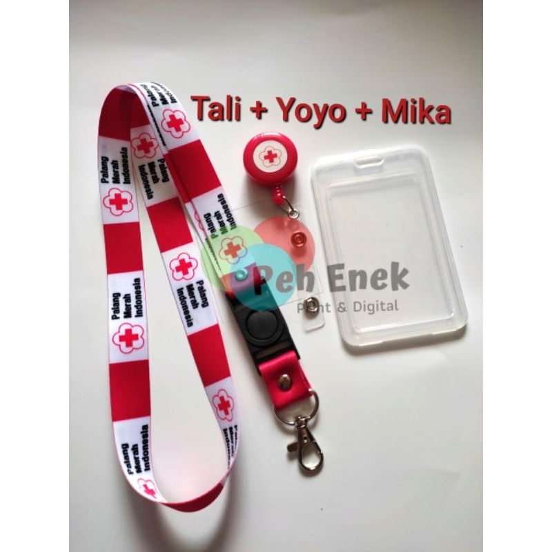Jual Tali id card Palang Merah[ Lanyard PMI Lanyard palang merah ...