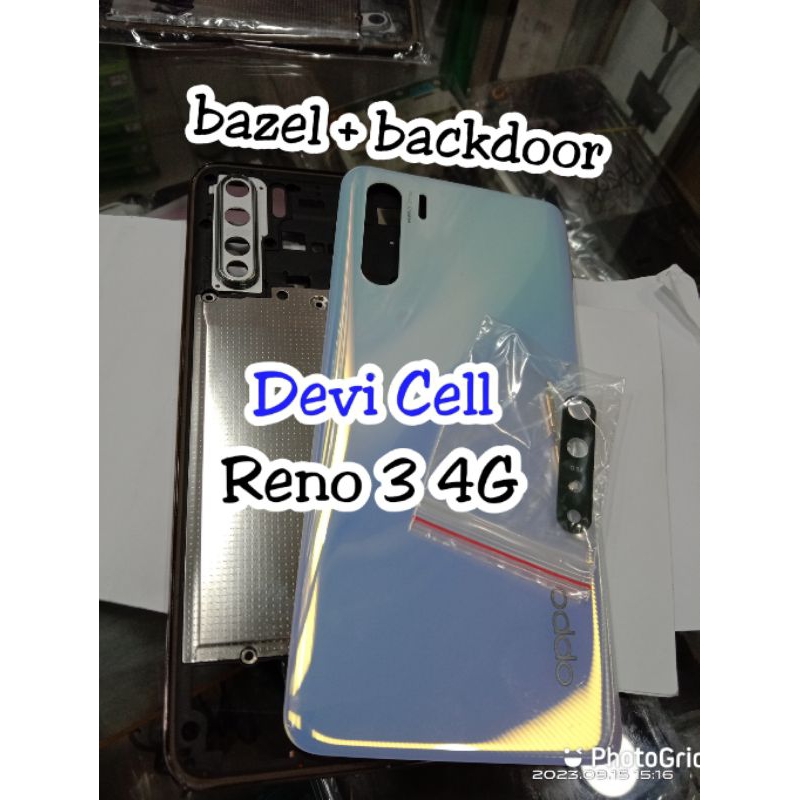 Jual Back casing backdoor + tulang Bazel OPPO Reno 3 4G Original ( Backdor + Bezel ) | Shopee ...