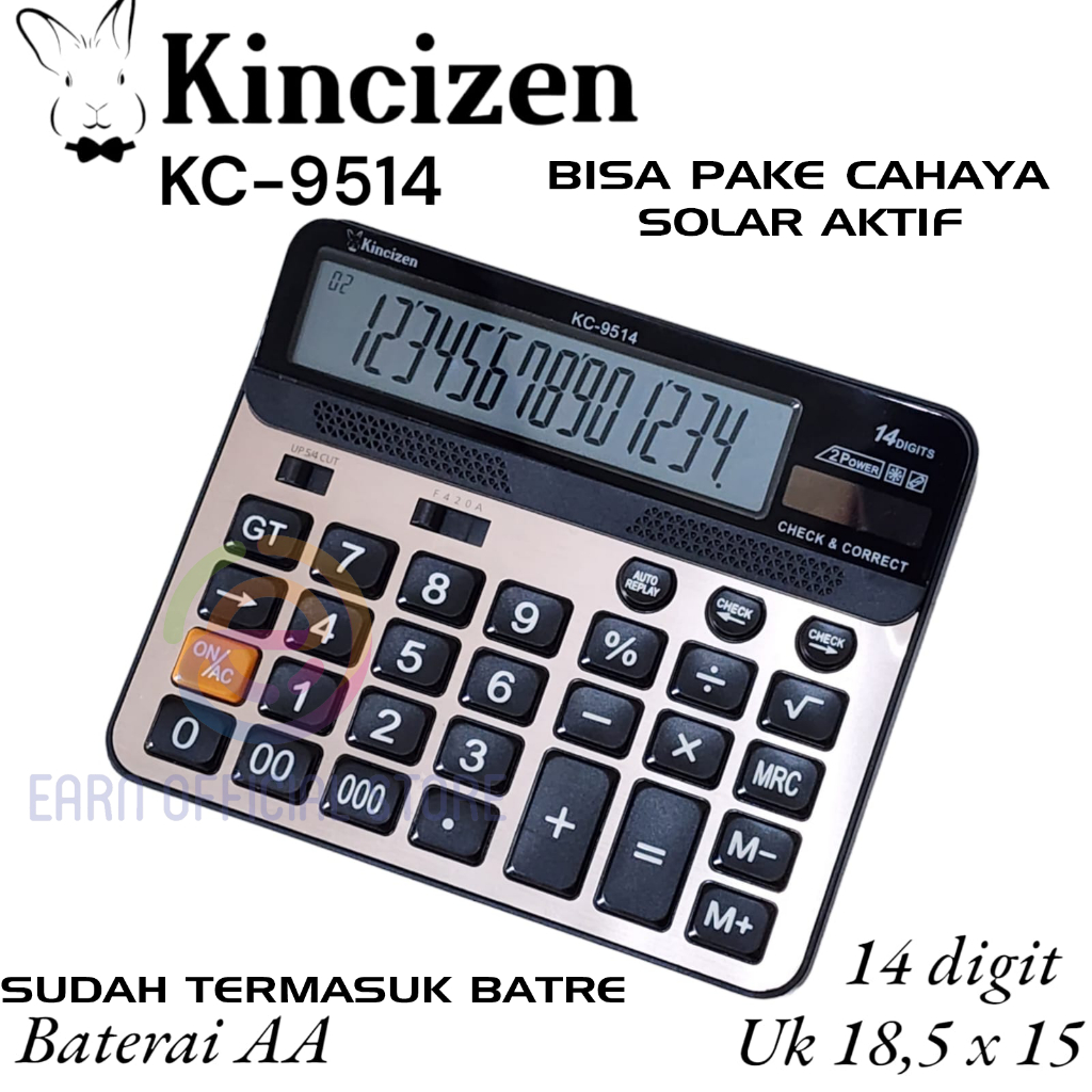 Jual KALKULATOR DAGANG CT 9514 CT-9514 KALKULATOR DAGANG BESAR SUPER ...