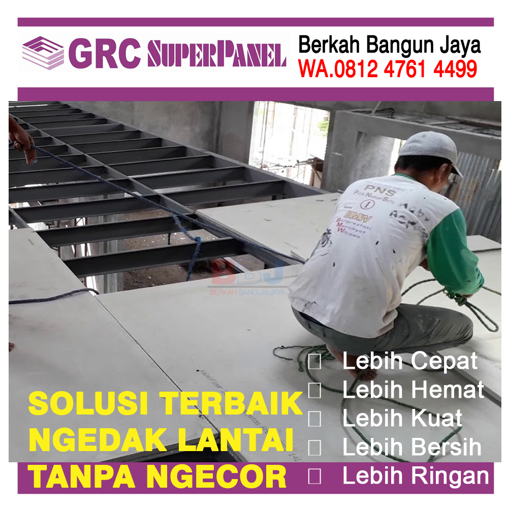 Jual SUPER FLOOR GRC 20mm / Super Panel / Papan Lantai Grc / Grc Super Floor | Shopee Indonesia