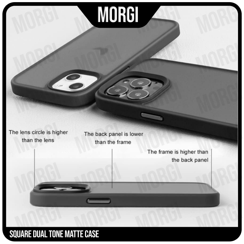 Jual Square Soft Case iPhone Premium Quality Matte Transparent 11 12 13 ...