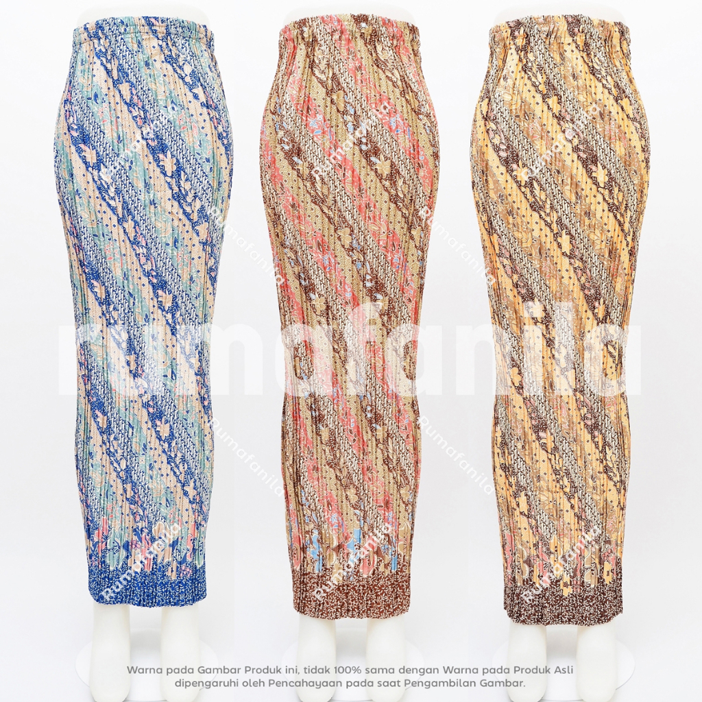 Jual Rok Kebaya Plisket Batik Premium Bawahan Kebaya Wisuda Modern Span ...
