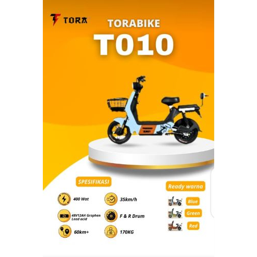 Jual Sepeda Listrik Electric Bike Tora T010 & T020 By Torabike New Varian | Shopee Indonesia