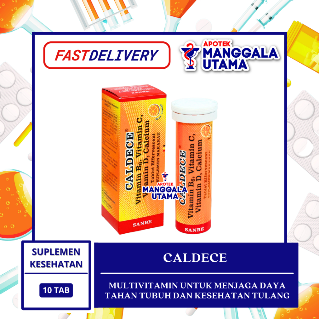 Jual CALDECE PER BOTOL ISI 10 TAB EFFERFESCENT | Shopee Indonesia