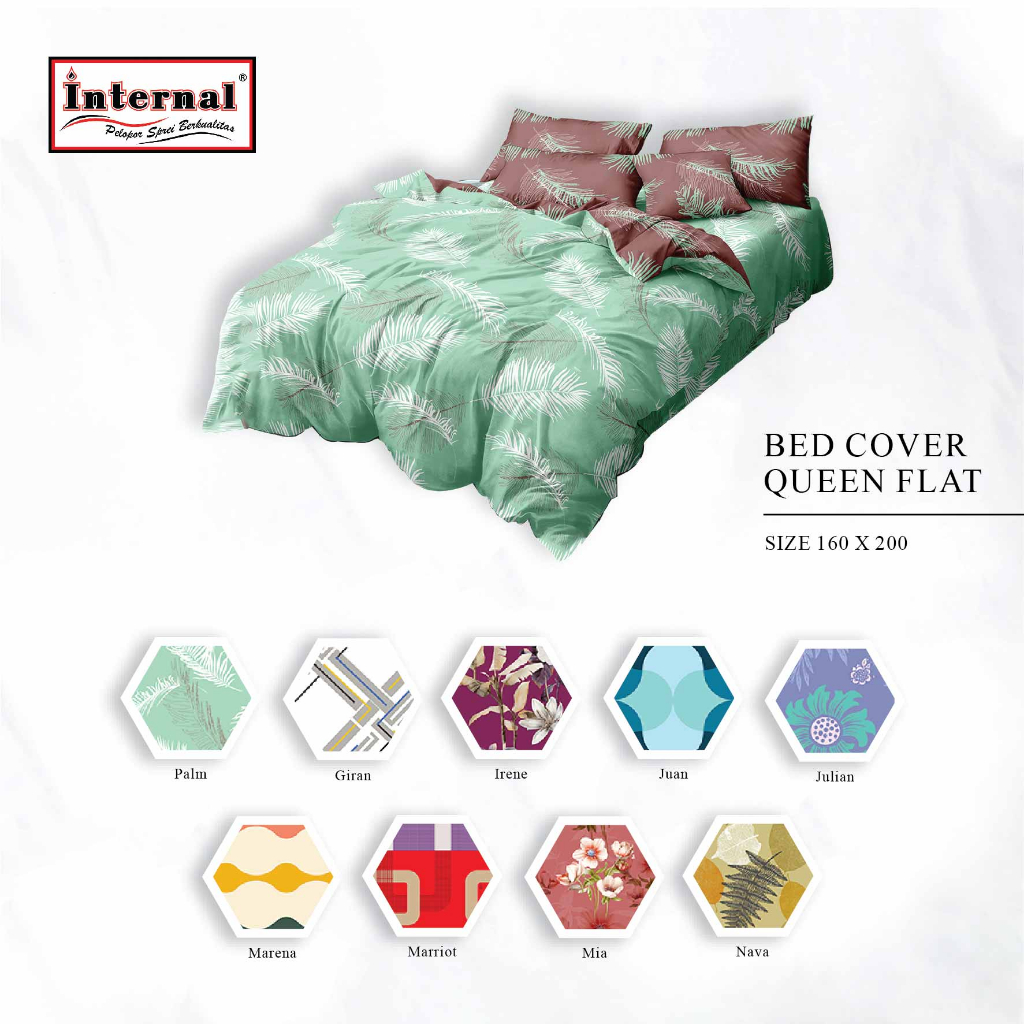 Jual Internal - Bed Cover Set Queen 160x200 Tinggi 25 Fitted "Live ...