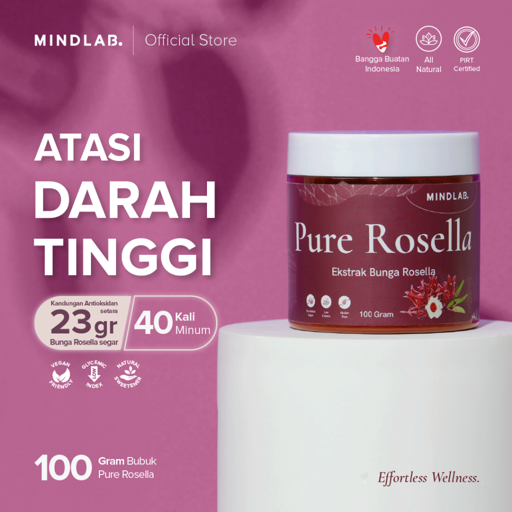 Jual Rosella Extract Powder 100 Gram - Hibiscus Pure Powder - MINDLAB ...