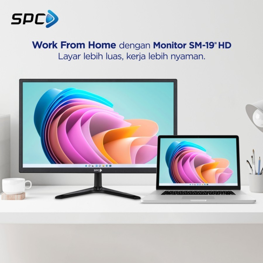 Jual Monitor Led 19 inch SPC SM-19 Hdmi vga | Shopee Indonesia