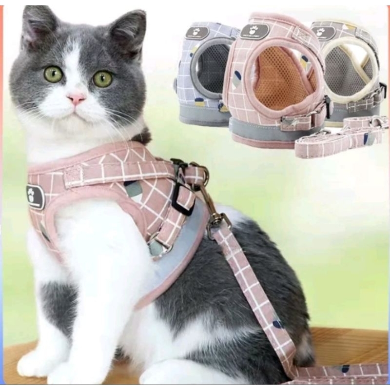 Jual Pet Harness Harness Kucing Harness Anjing Rompi Hewan | Shopee ...