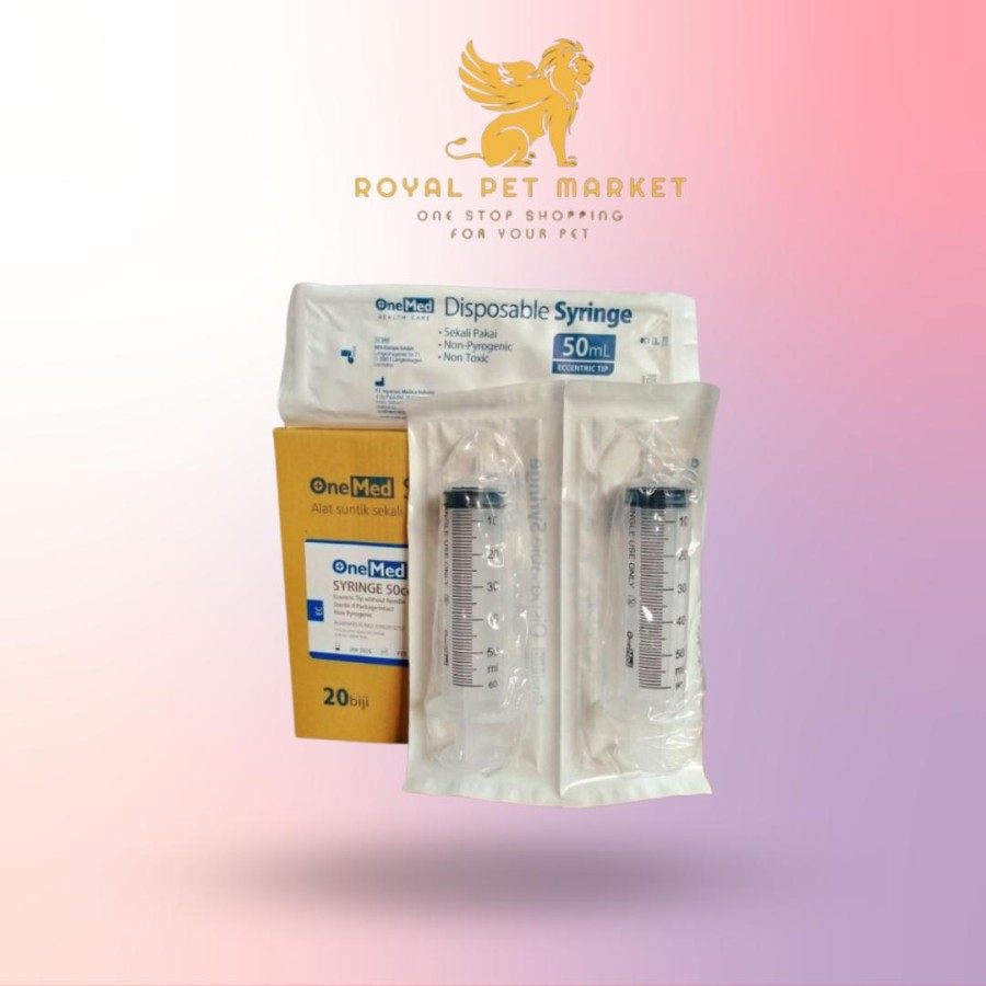 Jual RPM Disposible Syringe 50cc Spuite 50cc OneMed | Shopee Indonesia
