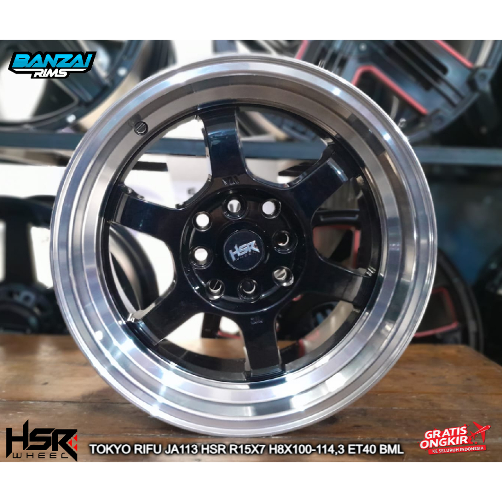 Jual Velg Mobil Racing Model Celong HSR TOKYO RIFU Ring 15 Lebar 7 Inch Hole 8 Pcd 4x100 Pcd ...
