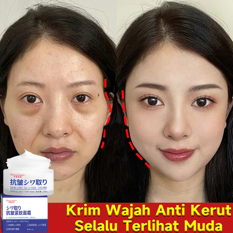 Jual Krim Wajah Anti Kerut Memudarkan Garis Halus Krim Pemutih dan ...