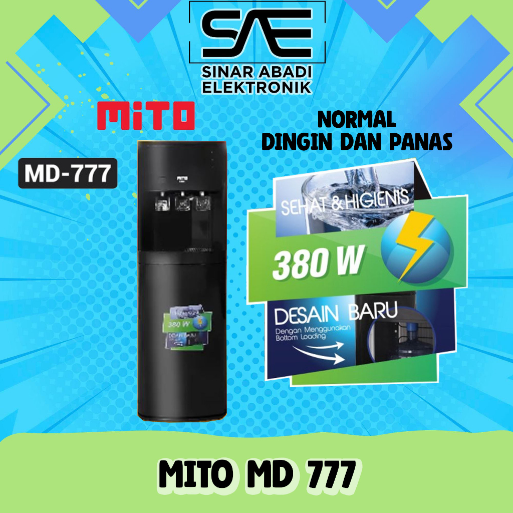 Jual [COD] MITO DISPENSER GALON BAWAH MD777 / MD-777 (NORMAL, COOL AND ...