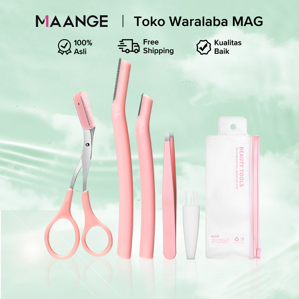 Jual MAANGE 6PCS Cukur Alis Gunting Alis Eyebrow Trimmer Alat Pencukur ...