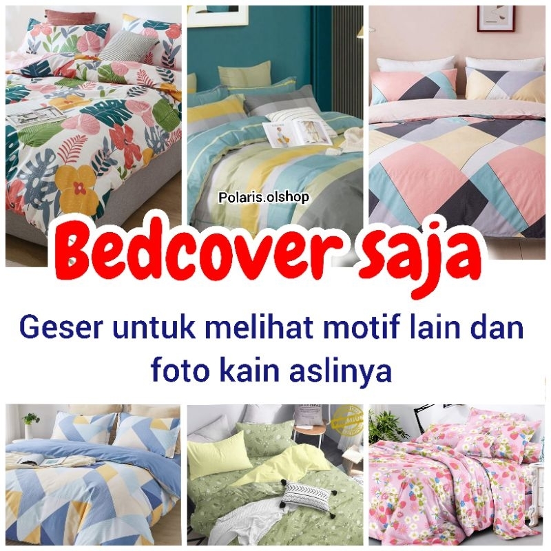 Jual BEDCOVER SAJA TEBAL TANPA SPREI SINGLE DOUBLE 120x200 150x200 200x200 MOTIF MINIMALIS EMBOS ...