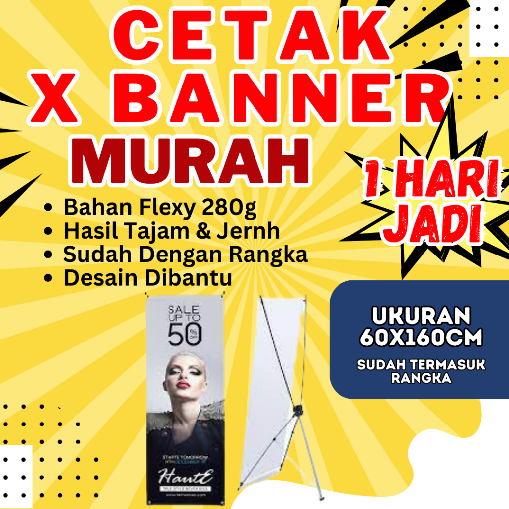 Jual Cetak X Banner Murah/Cetak X Banner Express | Shopee Indonesia