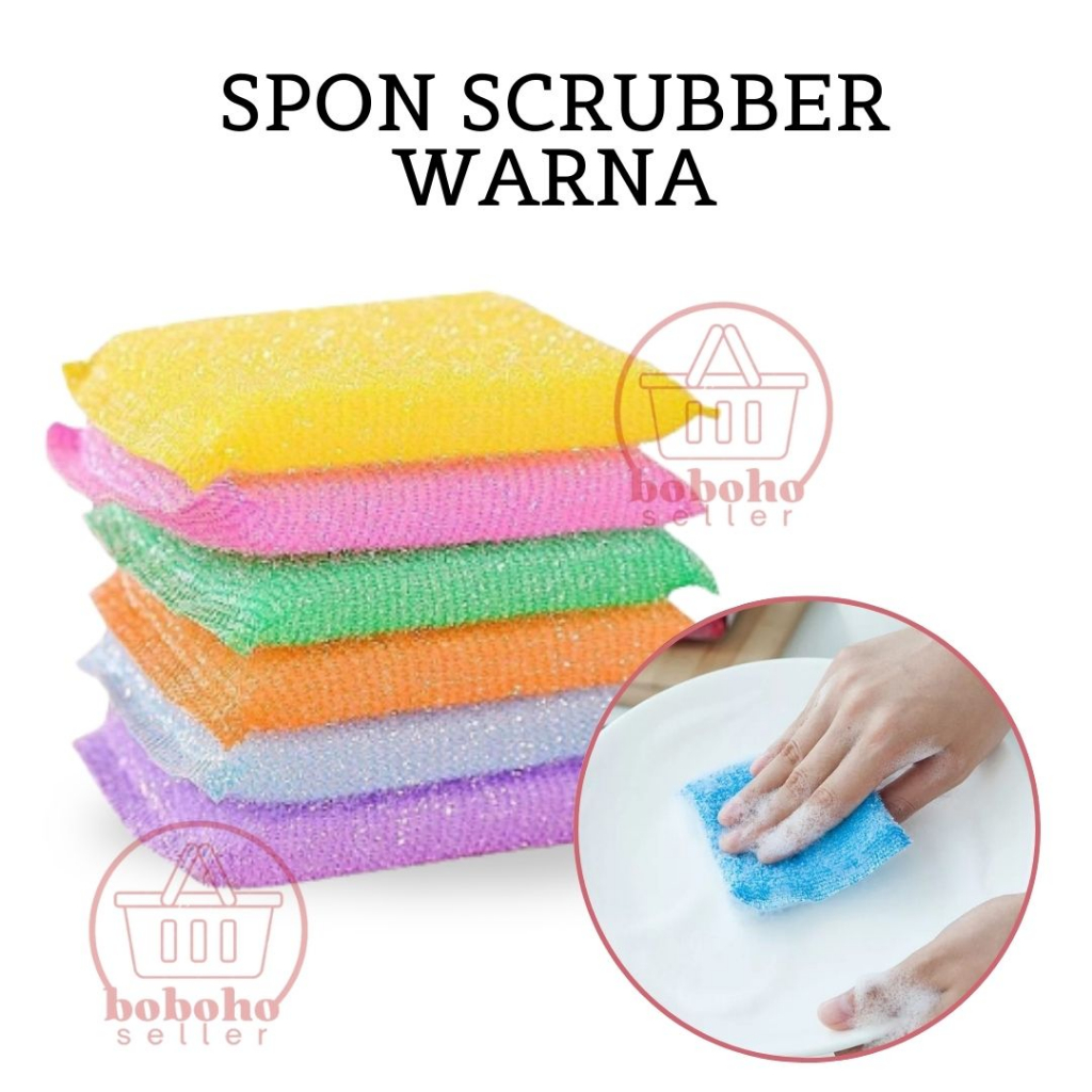 Jual Spon Cuci Piring Sponge spons Busa Gosok Diswash Scouring Cleaning ...
